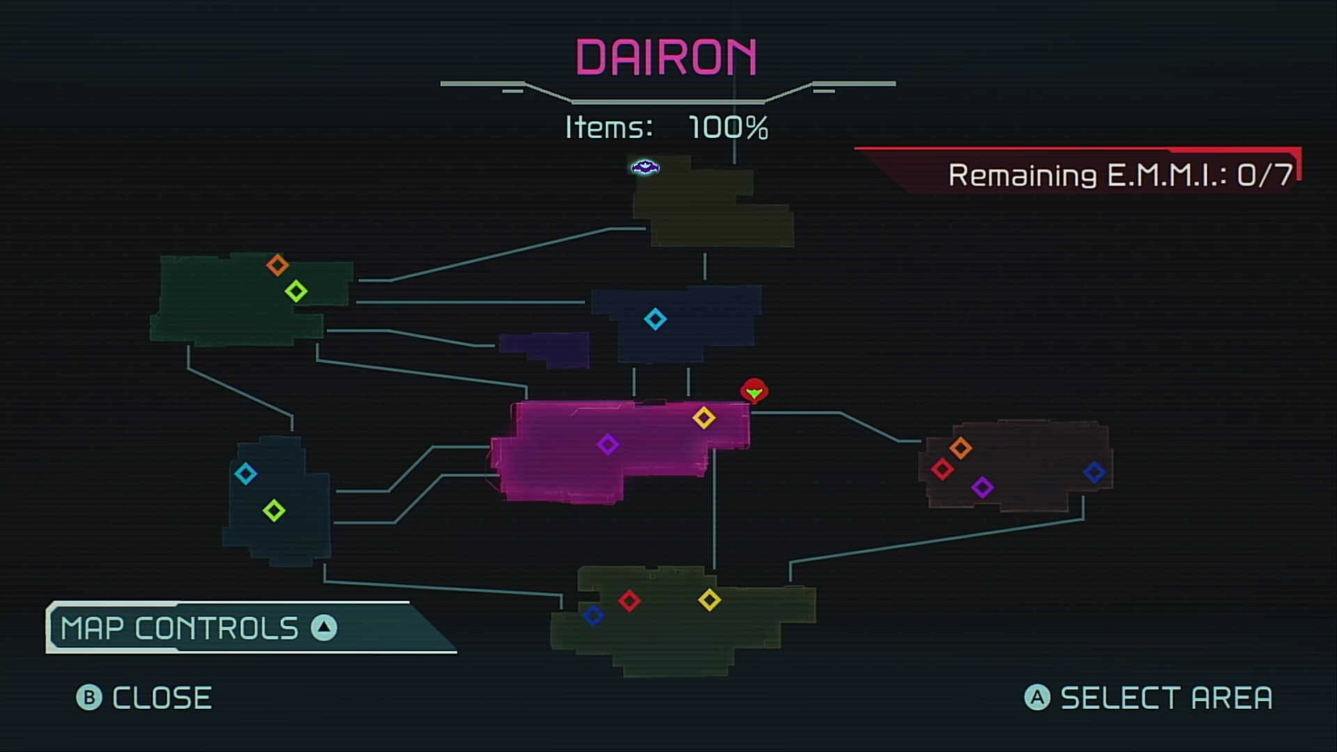 Metroid Dread Map